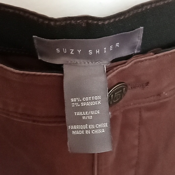 Suzy Shier | Pants & Jumpsuits | Bnwt Suzy Shier Brown Cotton Pants ...